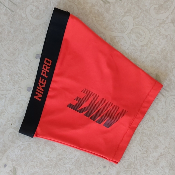 Nike | Shorts | Nike Pro Drifit Compression Running Shorts Red Size Med ...